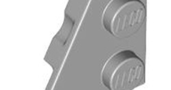 LEGO Part 6163478 - 24299 - Left Plate 2x2 27 Degree Medium Stone Grey ...