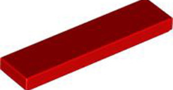 LEGO Part 243121 - 2431 - Flat Tile 1x4 Bright Red | LEGO Bricks ...