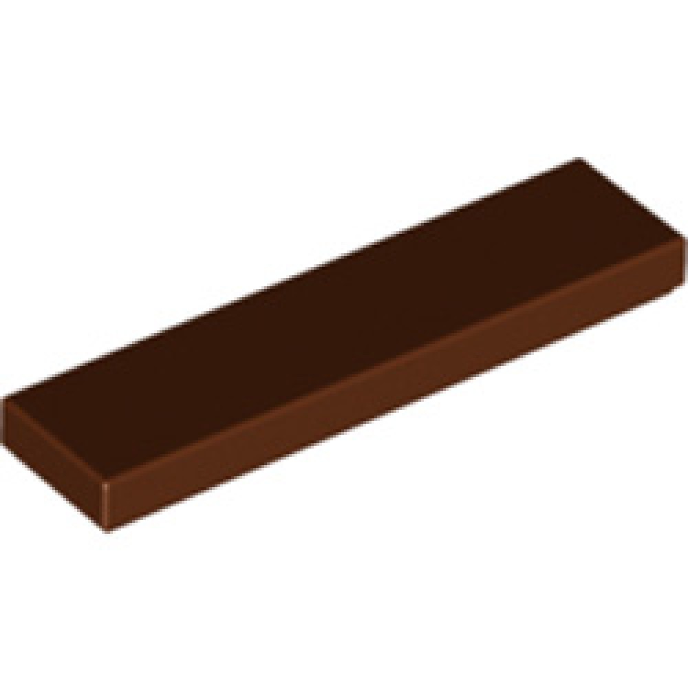 LEGO Part 4211194 - 2431 - Flat Tile 1x4 Reddish Brown | LEGO Bricks ...
