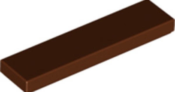 LEGO Part 4211194 - 2431 - Flat Tile 1x4 Reddish Brown | LEGO Bricks ...
