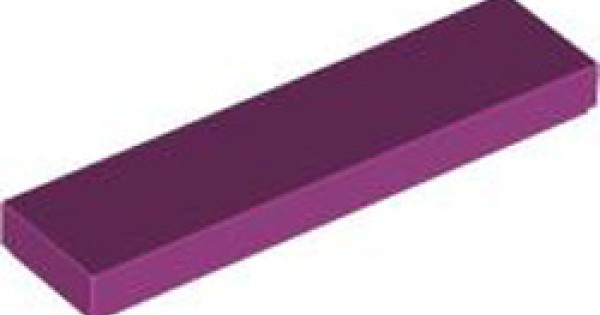 LEGO Part 6078305 - 2431 - Flat Tile 1x4 Bright Reddish Violet | LEGO ...