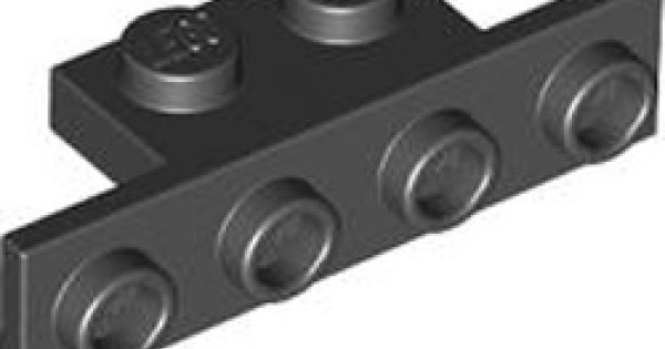 LEGO Part 4282746 - 2436 - Angle Plate 1x2/1x4 All Sharp Corners Black ...