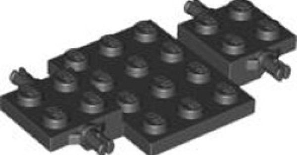 LEGO Part 244126 - 2441 - Chassis 4x7 Black | LEGO Bricks, Replacement ...