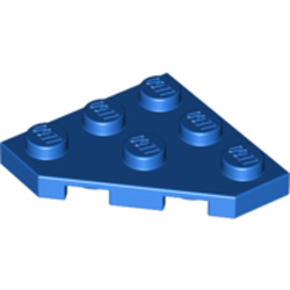 LEGO Part 4609330 - 2450 - Corner Plate 45 Degree 3x3 Bright Blue ...