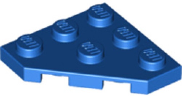 LEGO Part 4609330 - 2450 - Corner Plate 45 Degree 3x3 Bright Blue ...