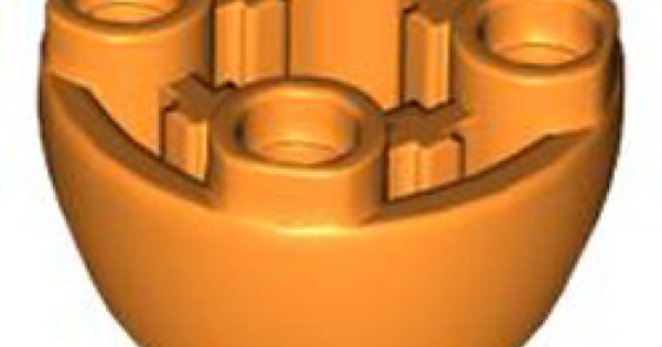 LEGO Part 6368880 - 24947 - Sphere 2x2x1 1/3 Inverted Bright Orange ...