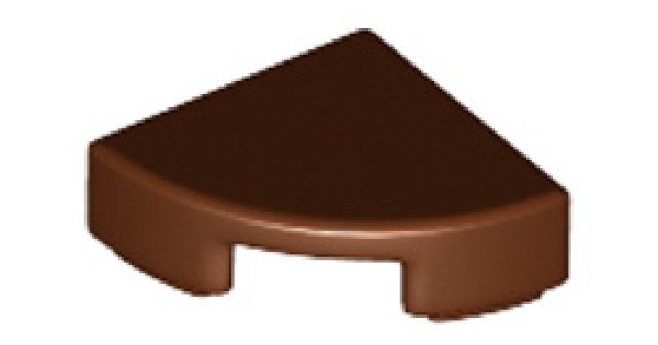 LEGO Part 6149677 - 25269 - 1/4 Circle Tile 1x1 Reddish Brown | LEGO ...