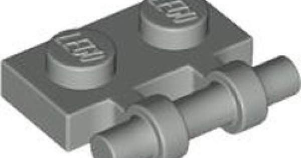 LEGO Part 254052 - 2540 - Plate 1x2 with Stick Light Grey | LEGO Bricks ...