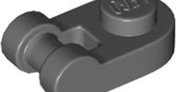 LEGO Part 6388119 - 26047 - Plate 1x1 Round with 3.2 Shaft Dark Stone ...