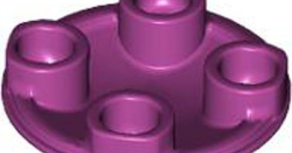 LEGO Part 6143445 - 2654 - Slide Shoe Round 2x2 Bright Reddish Violet ...