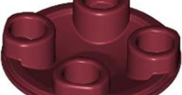 LEGO Part 6192839 - 2654 - Slide Shoe Round 2x2 Dark Red | LEGO Bricks ...