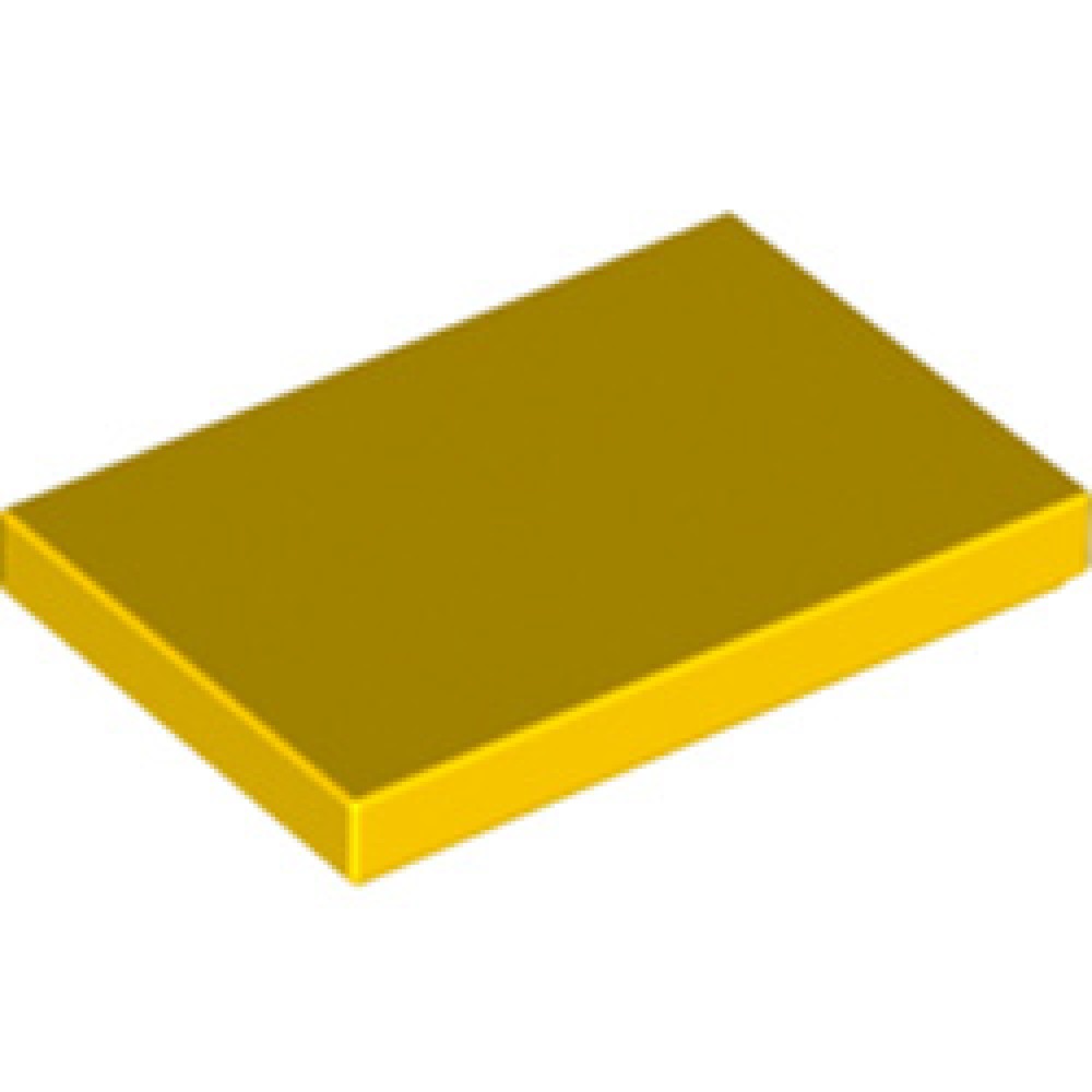 LEGO Part 6388483 - 26603 - Flat Tile 2x3 Bright Yellow | LEGO Bricks ...
