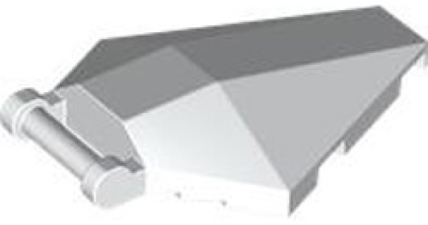 LEGO Part 6341902 - 27262 - Cockpit 4x5x1 with 3.2 Shaft Number 1 White ...