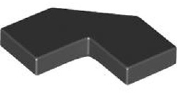 LEGO Part 6166859 - 27263 - Tile 2x2 90 Degree with 45 Degree Cut Black ...