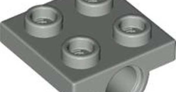 LEGO Part 281702 - 2817 - Technic Double Bearing Plate 2x2 Light Grey ...