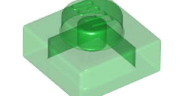 LEGO Part 6252046 - 28554 - Plate 1x1 Transparent Green | LEGO Bricks ...