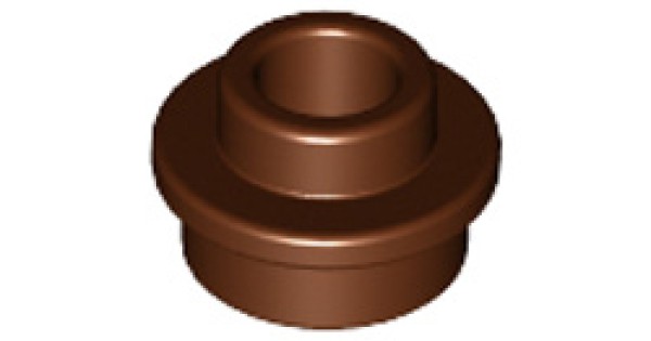 LEGO Part 6215659 - 28626 - Plate Round 1x1 with Through Hole Reddish ...