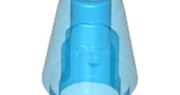 LEGO Part 6301313 - 28701 - Nose Cone Small 1x1 Transparent Blue | LEGO ...