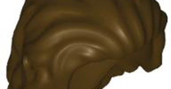 LEGO Part 6398345 - 28705 - Mini Doll Wig Wavy Number 5 Dark Brown ...