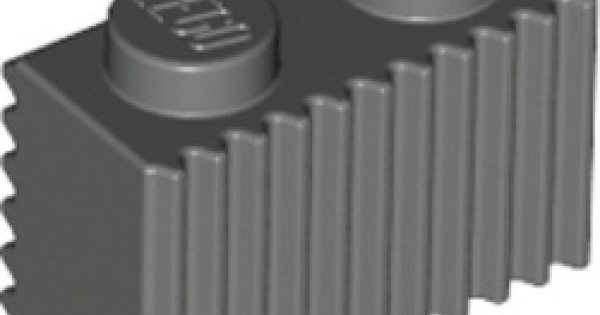 LEGO Part 4210636 - 2877 - Profile Brick 1x2 Dark Stone Grey | LEGO ...