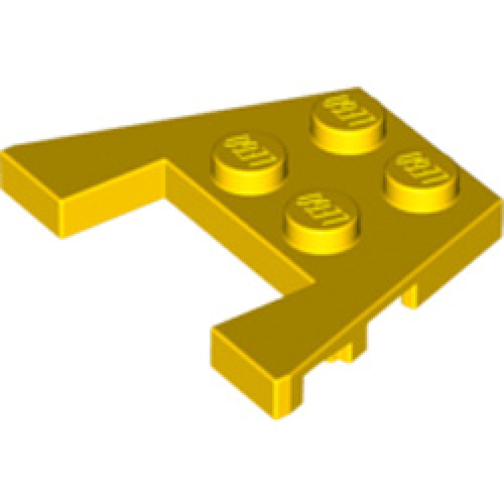 LEGO Part 4649050 - 28842 - Plate 3x4 with Angle Bright Yellow | LEGO ...