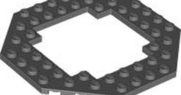 LEGO Part 6172931 - 29159 - Plate Octagonal 10x10 Dark Stone Grey ...