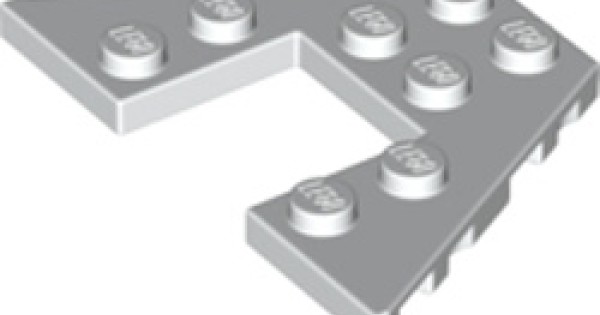 LEGO Part 6275498 - 29172 - Plate 6x4 with Angle White | LEGO Bricks ...