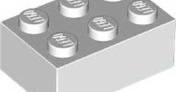 LEGO Part 300201 - 3002 - Brick 2x3 White | LEGO Bricks, Replacement ...