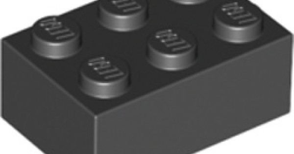 LEGO Part 300226 - 3002 - Brick 2x3 Black | LEGO Bricks, Replacement ...