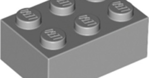 LEGO Part 4211386 - 3002 - Brick 2x3 Medium Stone Grey | LEGO Bricks ...