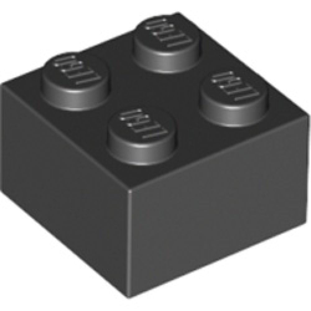 LEGO Part 300326 - 3003 - Brick 2x2 Black | LEGO Bricks, Replacement ...