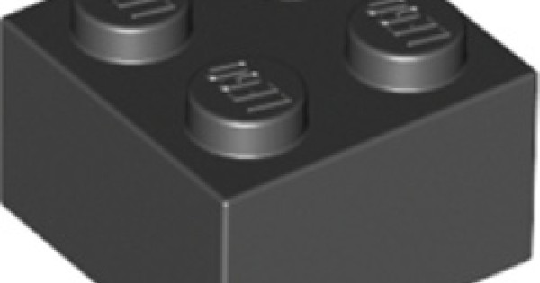 LEGO Part 300326 - 3003 - Brick 2x2 Black | LEGO Bricks, Replacement ...