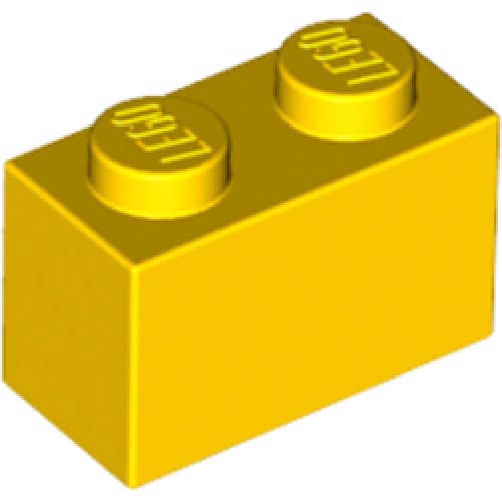 LEGO Part 300424 - 3004 - Brick 1x2 Bright Yellow | LEGO Bricks ...