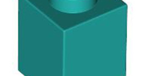 LEGO Part 6213776 - 3005 - Brick 1x1 Bright Bluish Green | LEGO Bricks ...