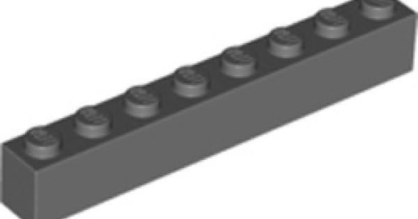 LEGO Part 4211099 - 3008 - Brick 1x8 Dark Stone Grey | LEGO Bricks ...