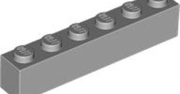 LEGO Part 4211393 - 3009 - Brick 1x6 Medium Stone Grey | LEGO Bricks ...