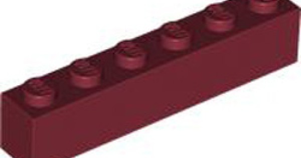 LEGO Part 4541528 - 3009 - Brick 1x6 Dark Red | LEGO Bricks ...