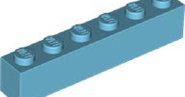 LEGO Part 4619653 - 3009 - Brick 1x6 Medium Azur | LEGO Bricks ...