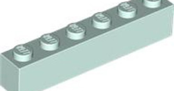 LEGO Part 6227921 - 3009 - Brick 1x6 Aqua | LEGO Bricks, Replacement ...