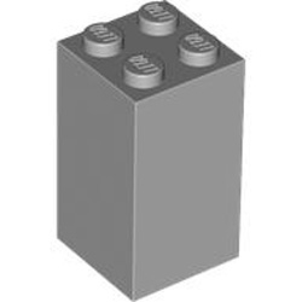 LEGO Part 4211650 - 30145 - Brick 2x2x3 Medium Stone Grey | LEGO Bricks ...
