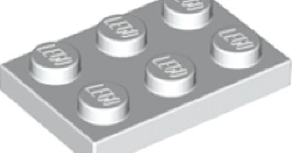 LEGO Part 302101 - 3021 - Plate 2x3 White | LEGO Bricks, Replacement ...