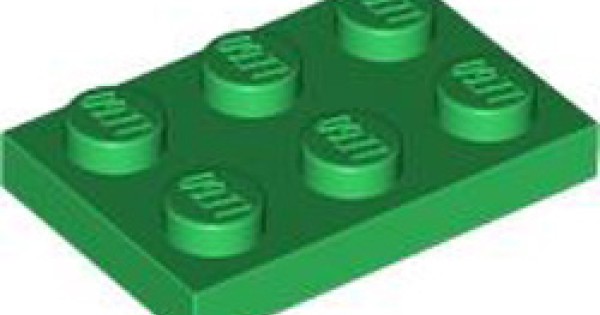 LEGO Part 302128 - 3021 - Plate 2x3 Dark Green | LEGO Bricks ...