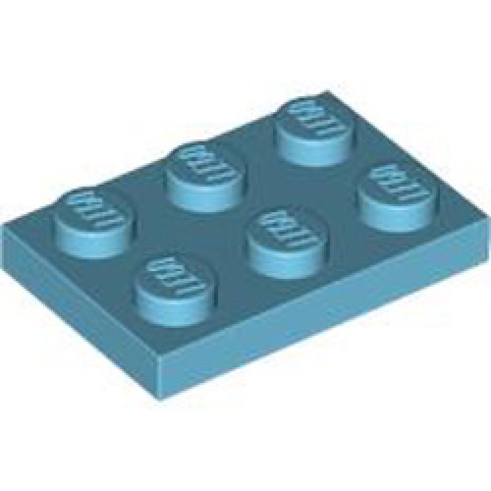 LEGO Part 4619513 - 3021 - Plate 2x3 Medium Azur | LEGO Bricks ...