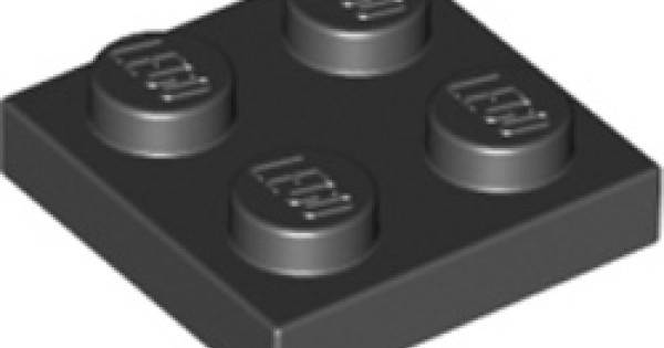 LEGO Part 302226 - 3022 - Plate 2x2 Black | LEGO Bricks, Replacement ...