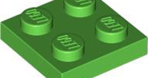 LEGO Part 6357612 - 3022 - Plate 2x2 Bright Green | LEGO Bricks ...