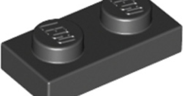 LEGO Part 302326 - 3023 - Plate 1x2 Black | LEGO Bricks, Replacement ...