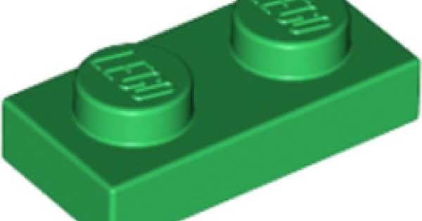 LEGO Part 302328 - 3023 - Plate 1x2 Dark Green | LEGO Bricks ...