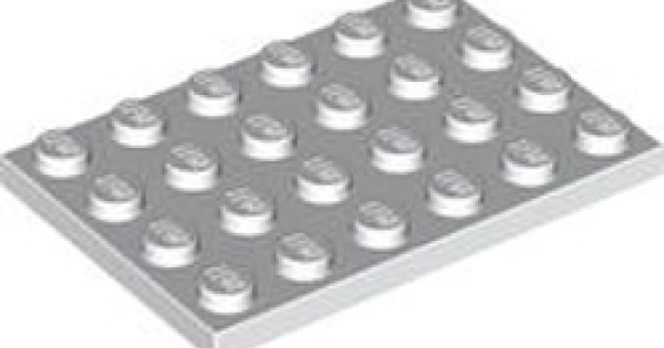 LEGO Part 303201 - 3032 - Plate 4x6 White | LEGO Bricks, Replacement ...