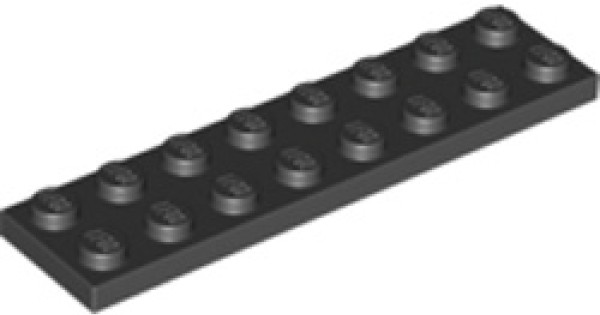 LEGO Part 303426 - 3034 - Plate 2x8 Black | LEGO Bricks, Replacement ...