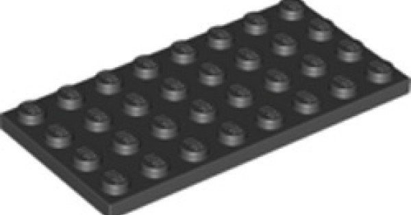 LEGO Part 303526 - 3035 - Plate 4x8 Black | LEGO Bricks, Replacement ...